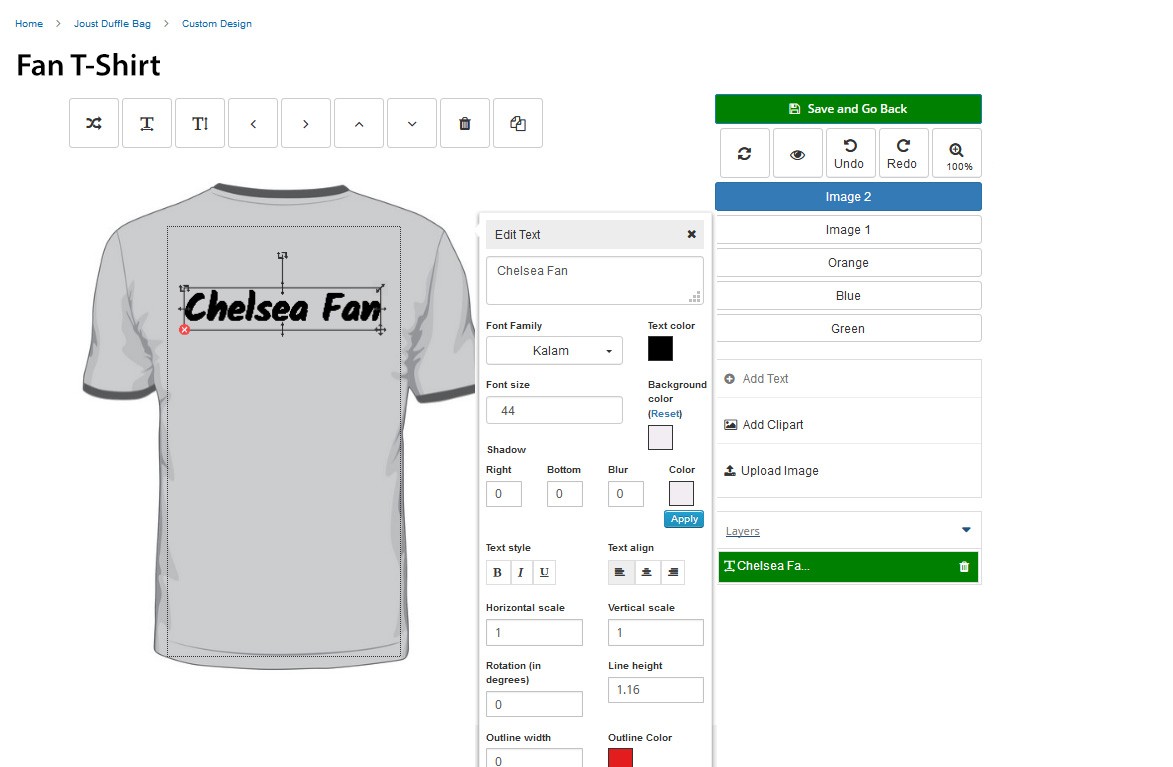 Custom Product Designer for Magento