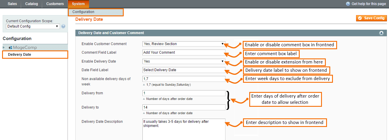 Magento Delivery Date Extension | Order Delivery Date and Time Extension