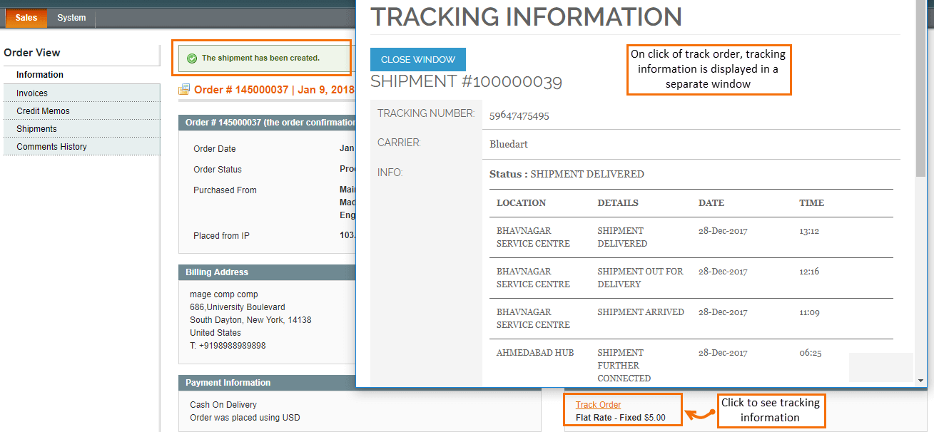 Magento Order Tracking Extension | Shipment Tracking Extension