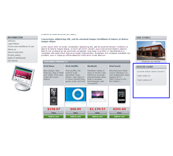 Prestashop Visitor Counterwebsite Visitors Countprestashop Counters